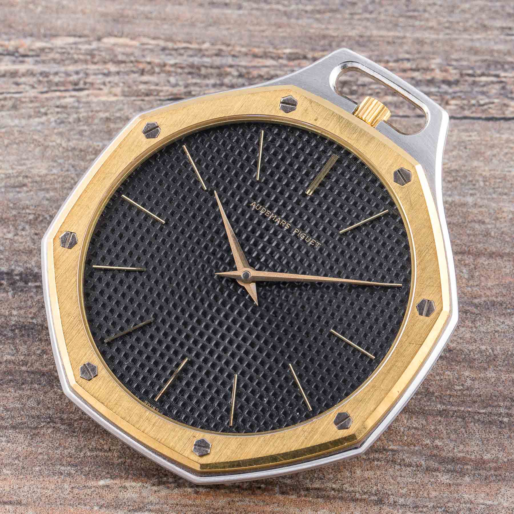 Caso Watches | POCKET WATCH ROYAL OAK STEEL / GOLD - Caso Watches